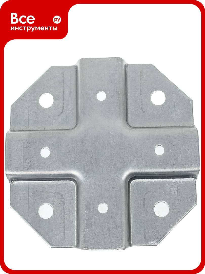 Краб-система Конструкция Нова Х-образный, оцинк, 20x20 мм, 100 шт. 2947676, профильной трубы, надежно