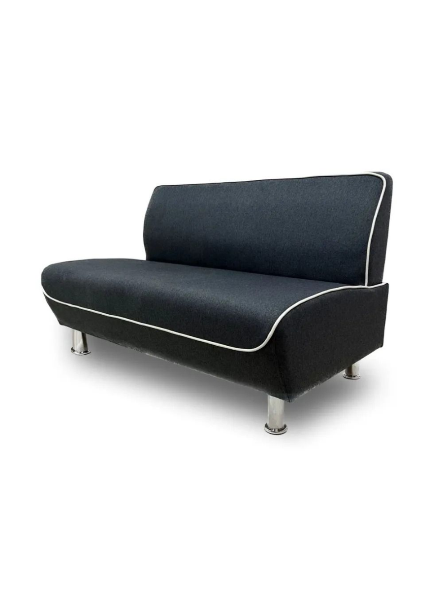 Диван Микс Н 140 темно-серая рогожка, диван на кухню. кухонный, офисный, мини, нераскладной