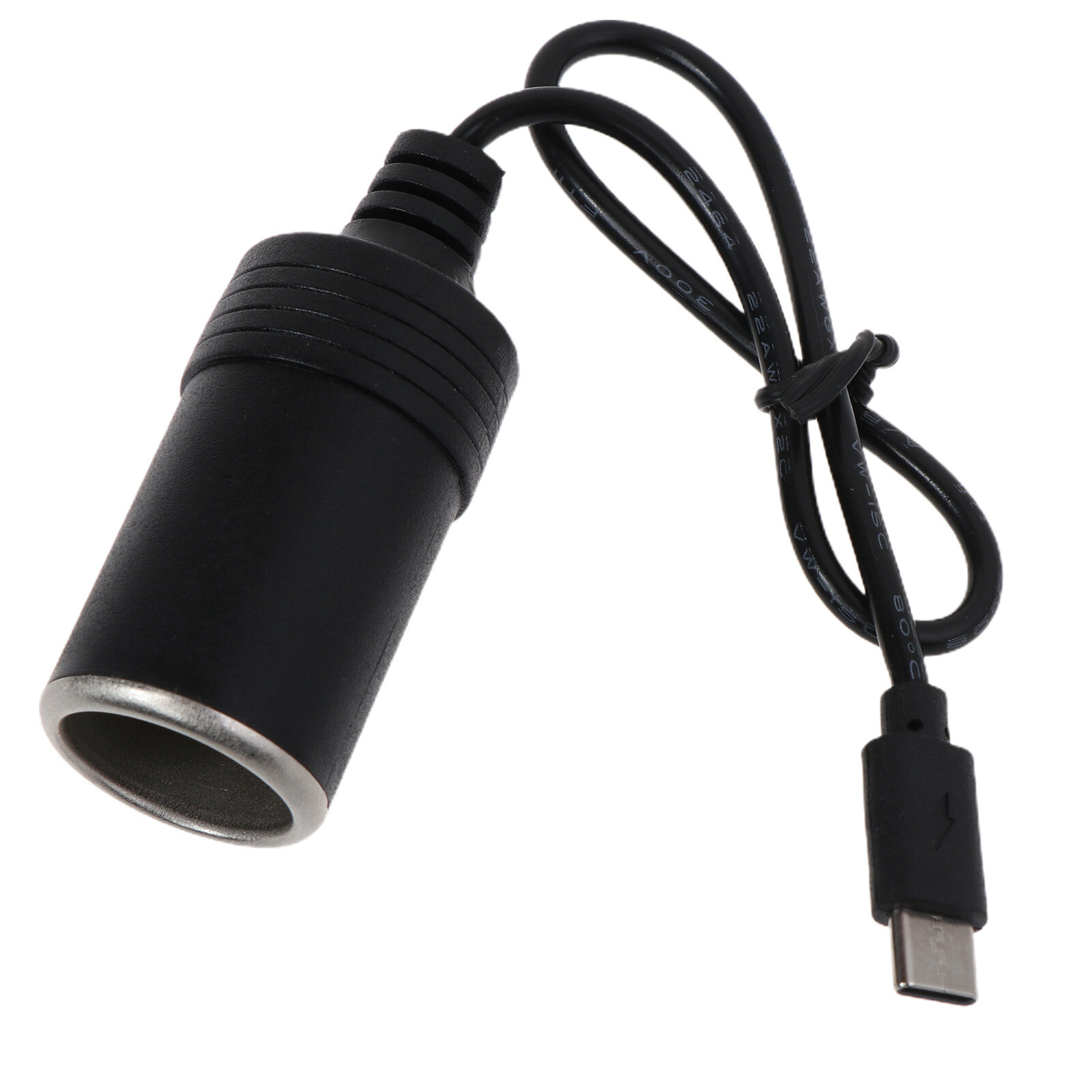 USB C Type-C к Автомобильному прикуривателю Кабель Преобразователя Мощности 12V 3A 36W для Автомобиля