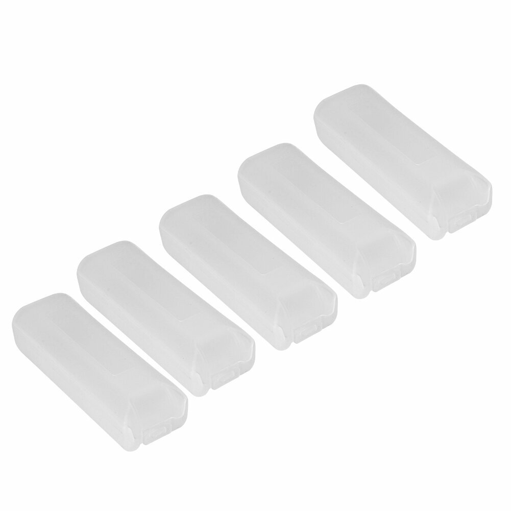 5 шт. Водонепроницаемый органайзер-чехол для одиночного аккумулятора 18650