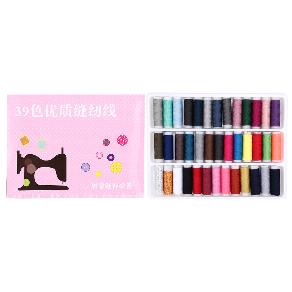 39pcs DIY домашняя швейная машина красочная полиэфирная нить набор для одежды швейные принадлежности аксессуары