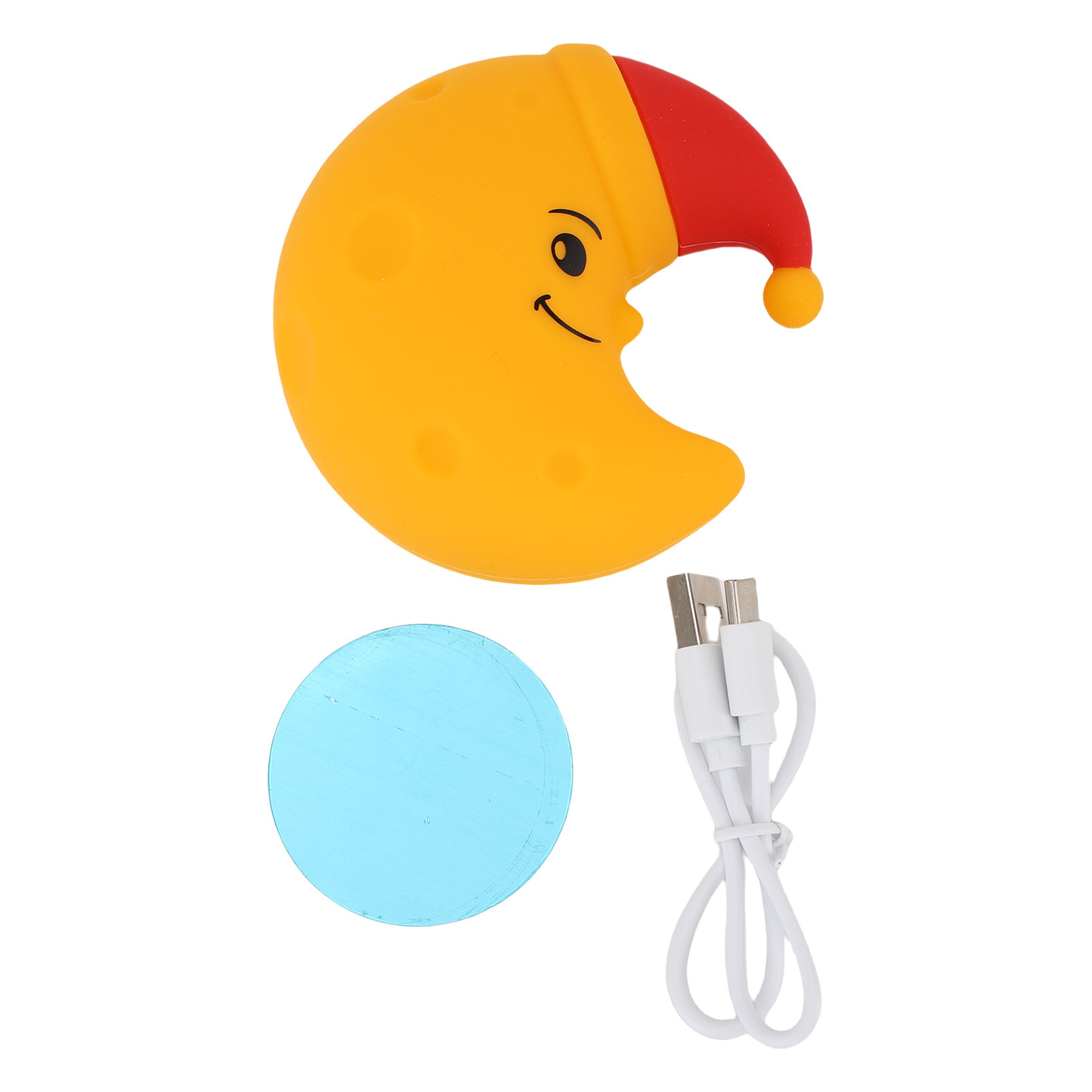 Силиконовый ночник, милый перезаряжаемый настенный светильник для детской комнаты, мягкий магнитный декор для детской комнаты в форме луны.