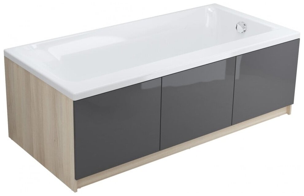 Акриловая ванна Cersanit Smart 170x80 L P-WP-SMART*170-LNL, левосторонняя(без каркаса)