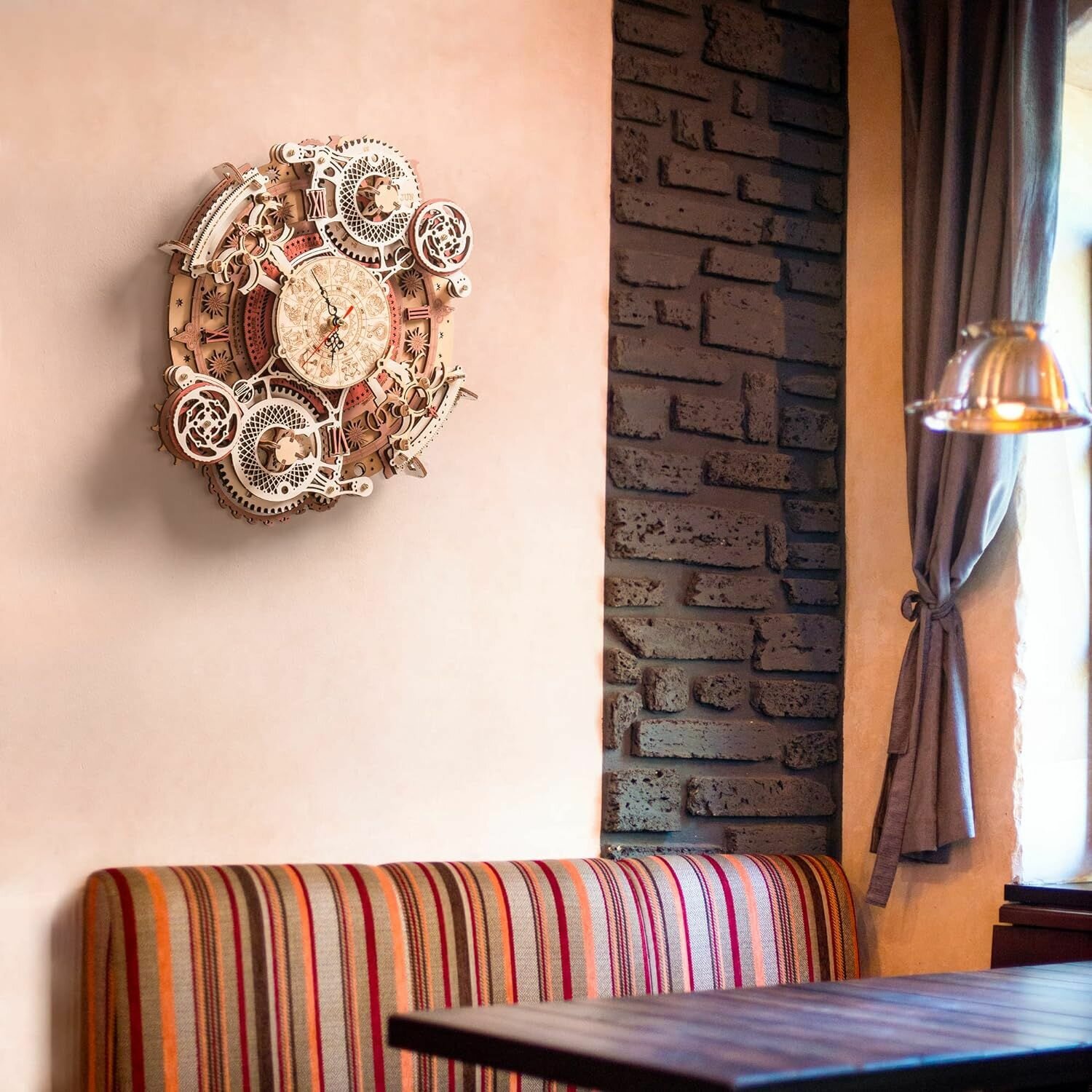 Деревянная головоломка ROKR 3D для взрослых, набор деревянных часов-пазлов