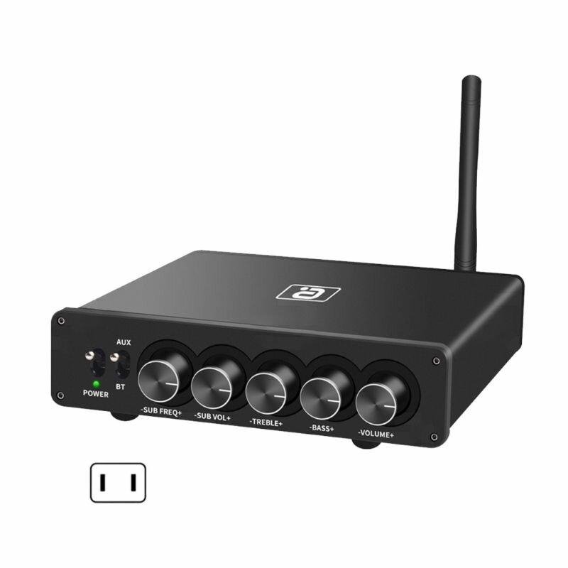HF220 aptX Bluetooth5.1 Усилитель TPA3116 2.1 Цифровые усилители мощности звука 50 Втx2 + 100 Вт Активный пассивный двойной басовый выход