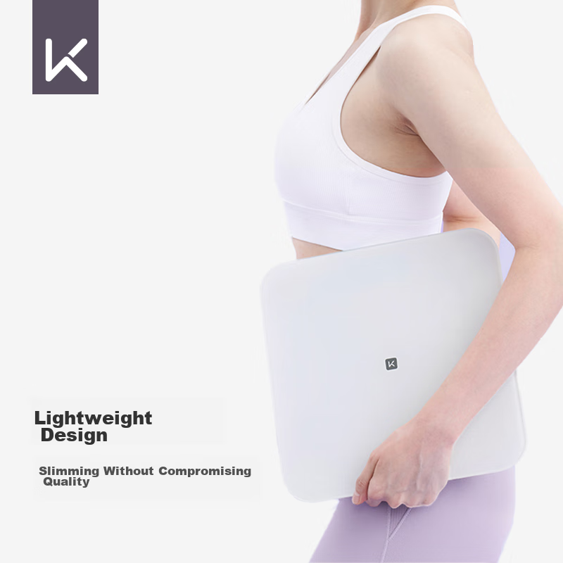 Keep T1 Smart Bluetooth Electronic Scale Home Use Precise Health Multi-user Recognition LED Display Moonlight White