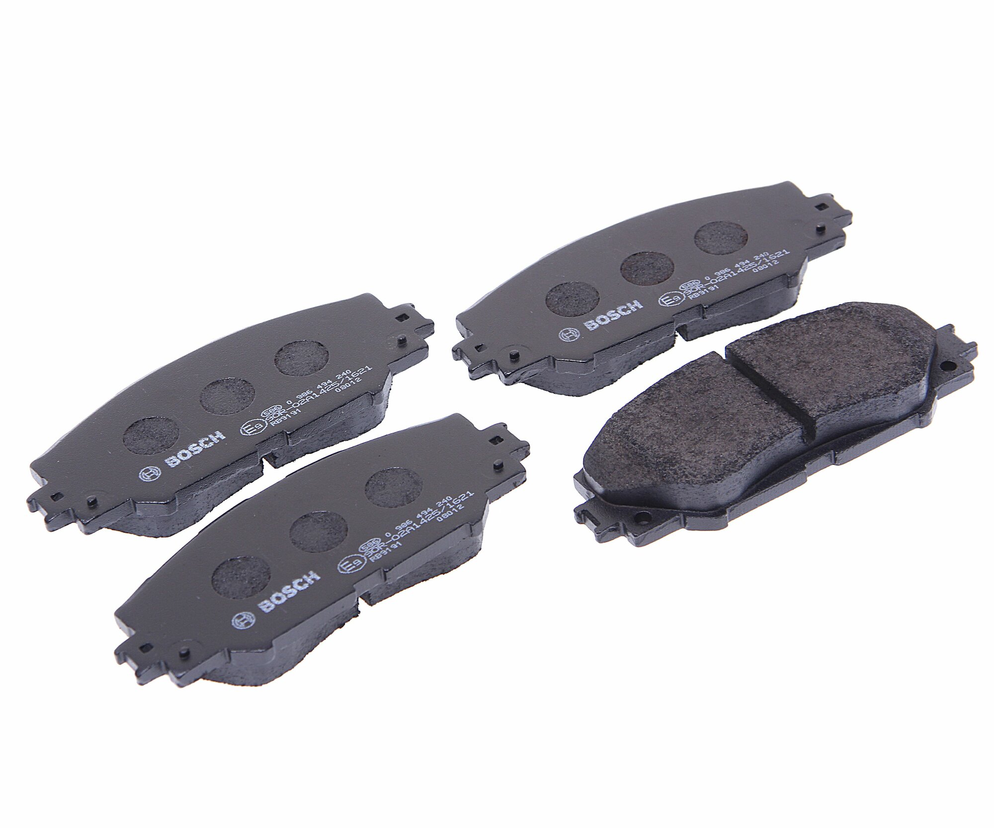 Колодки тормозные передние (4шт.) Bosch Арт.0986494240 / TOYOTA Auris (06-12), Corolla (07-13)