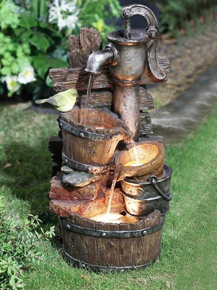 Фонтан декоративный с подсветкой Зеленушка