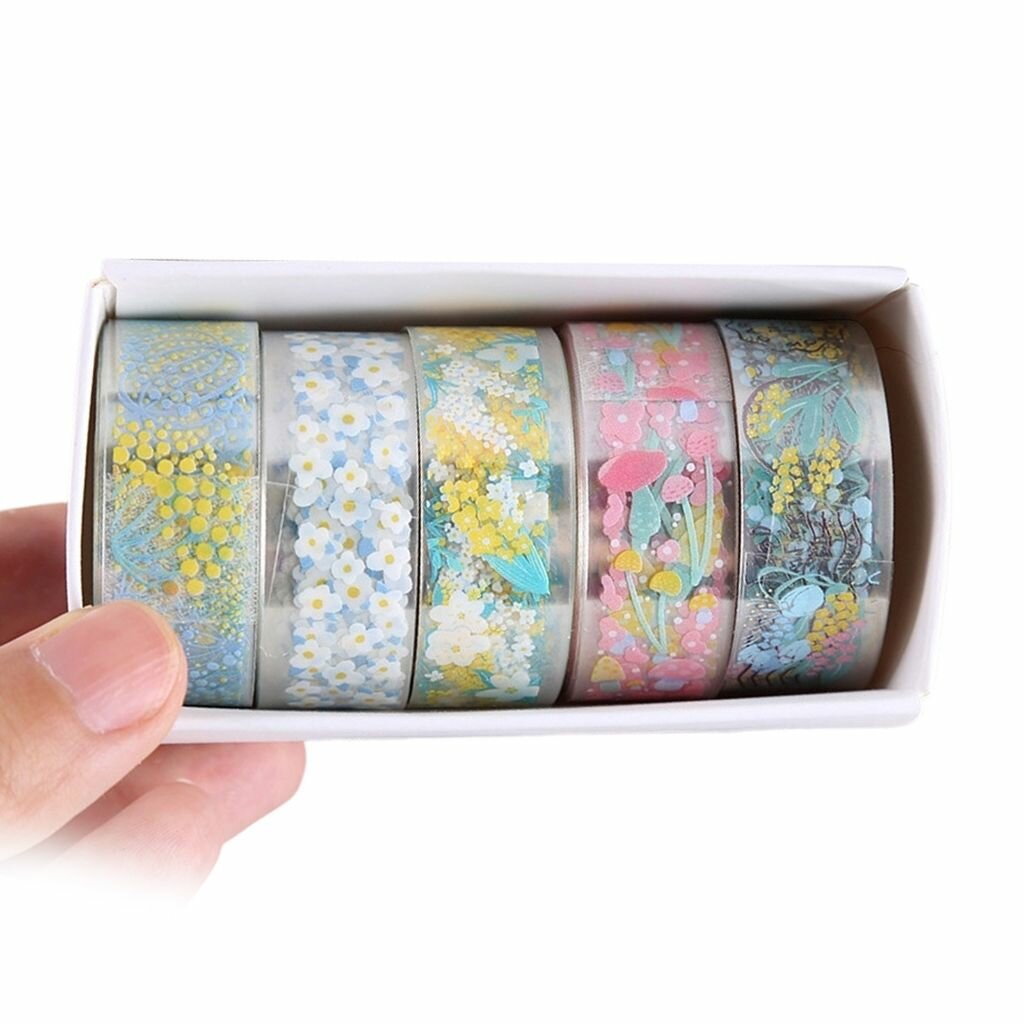 Подарочная коробка с прозрачным языком цветов для домашних животных и бумажной лентой для ручной работы-Lan Ling Fengxin