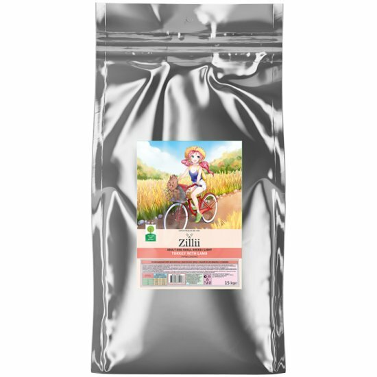 Корм сухой Zillii Adult Dog Small Breed Light для взрослых собак мелких пород с избыточным весом с индейкой и ягненком, 15 кг