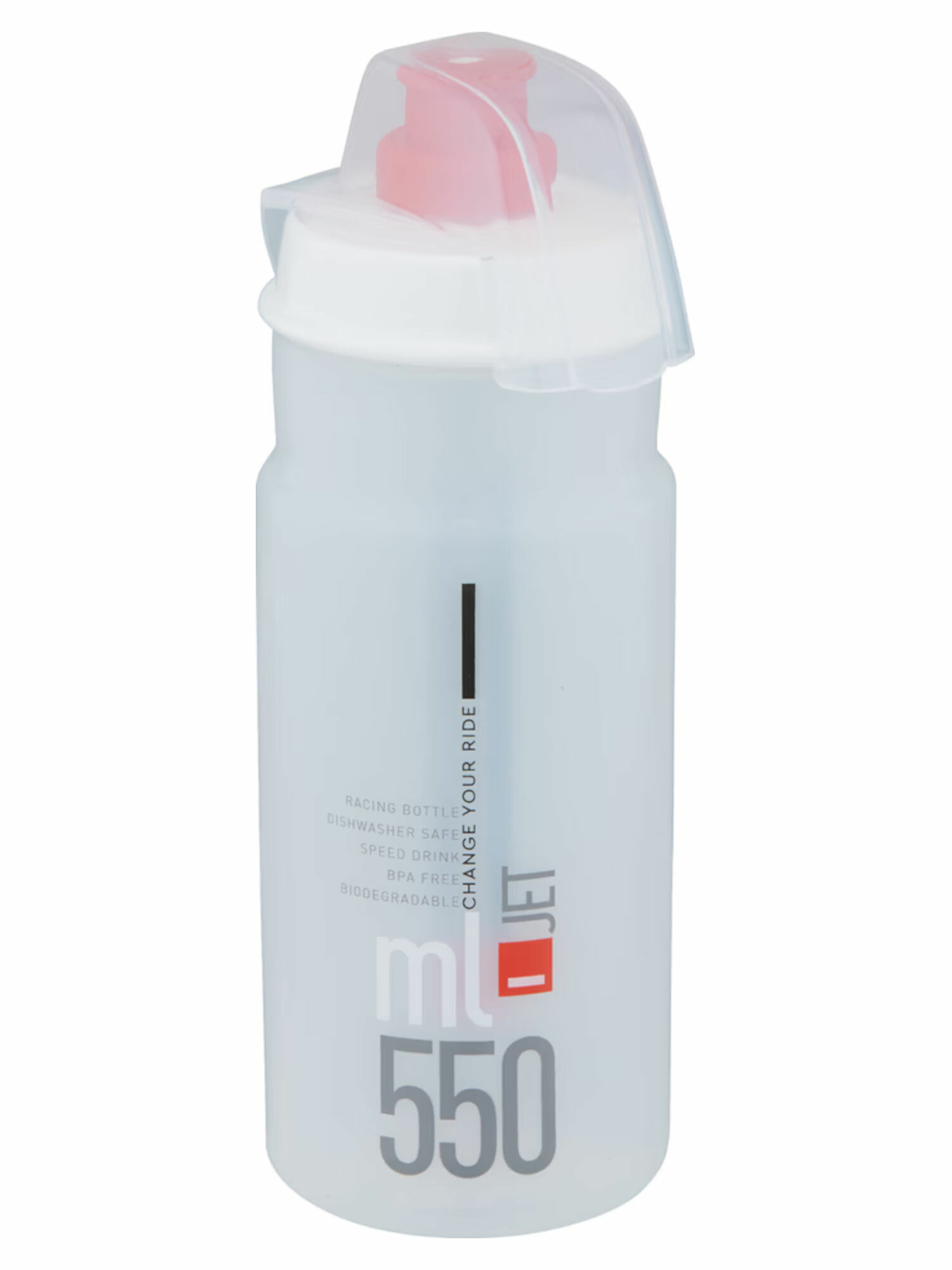 Фляга Elite Jet Plus 550ml Clear/Red Logo