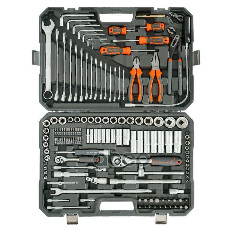 Набор инструментов (147 предметов) "AIRLINE" (1/4", 1/2") AIRLINE арт. AT-147-52