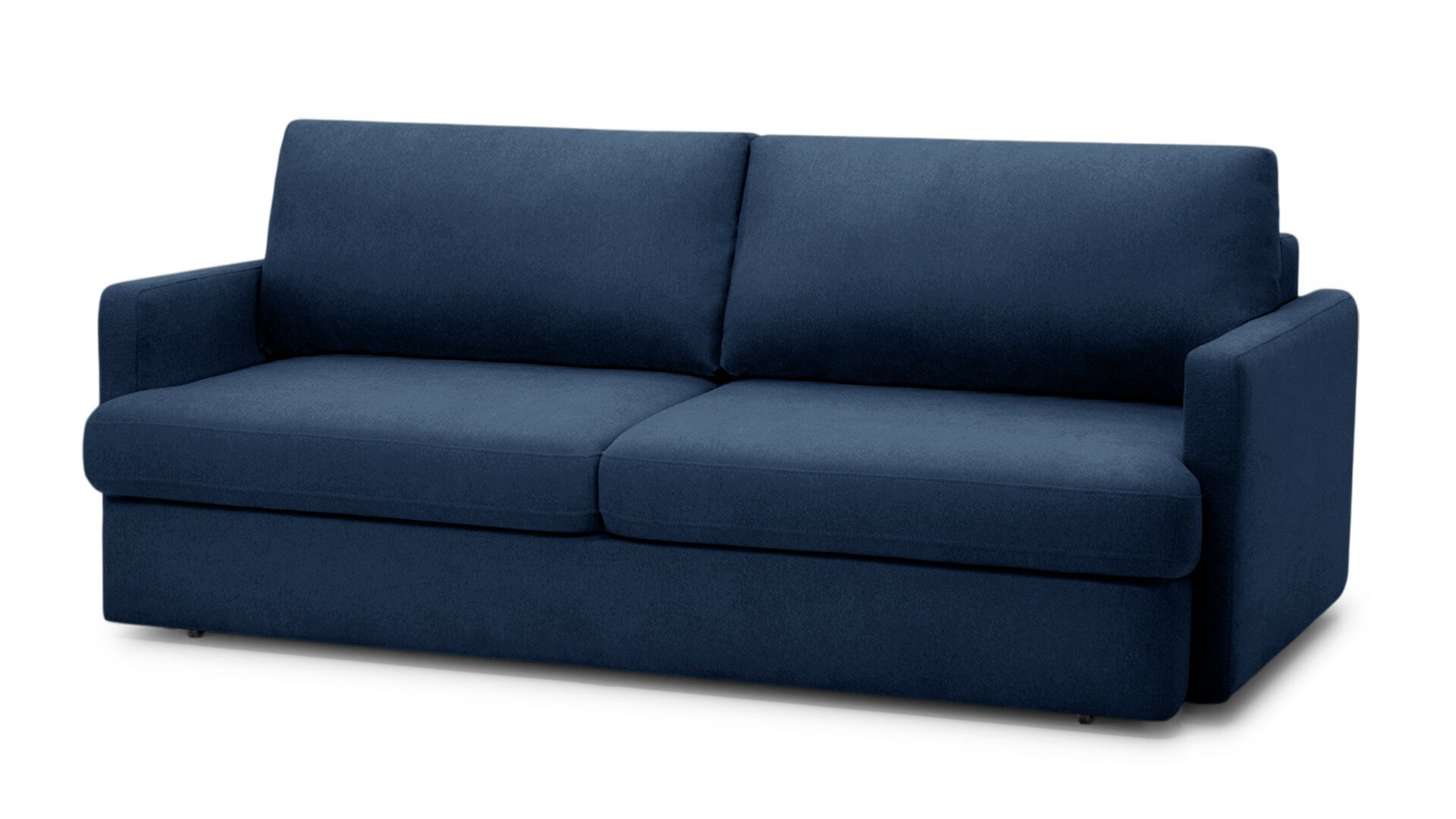 Диван Стелф ЭКО Velutto 54 NEW 210x109x90 см, синий Велютто, еврокнижка Фиеста