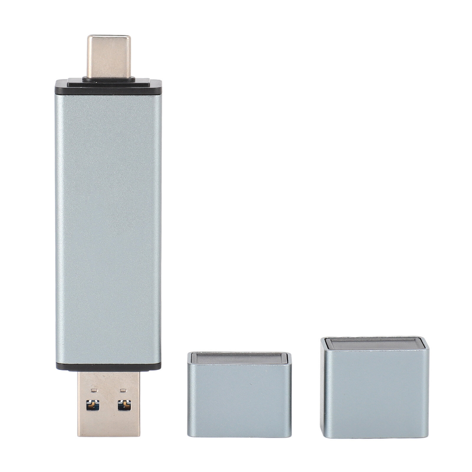 Кардридер USB 3.0 Plug and Play с двумя разъемами для чтения карт памяти OTG-адаптер для компьютера, мобильного планшета