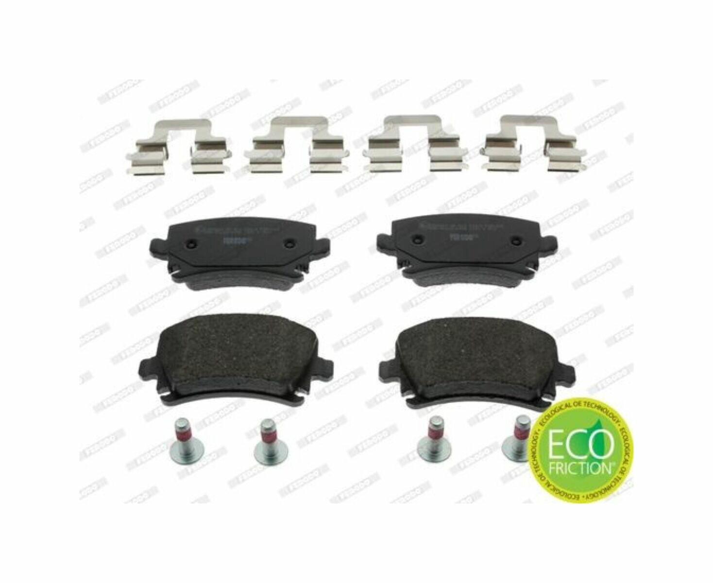 Колодки Зад. vw Tiguan 1.4Tsi, 2.0Tfsi, Tdi 2007=>(Ferodo Fdb1636)