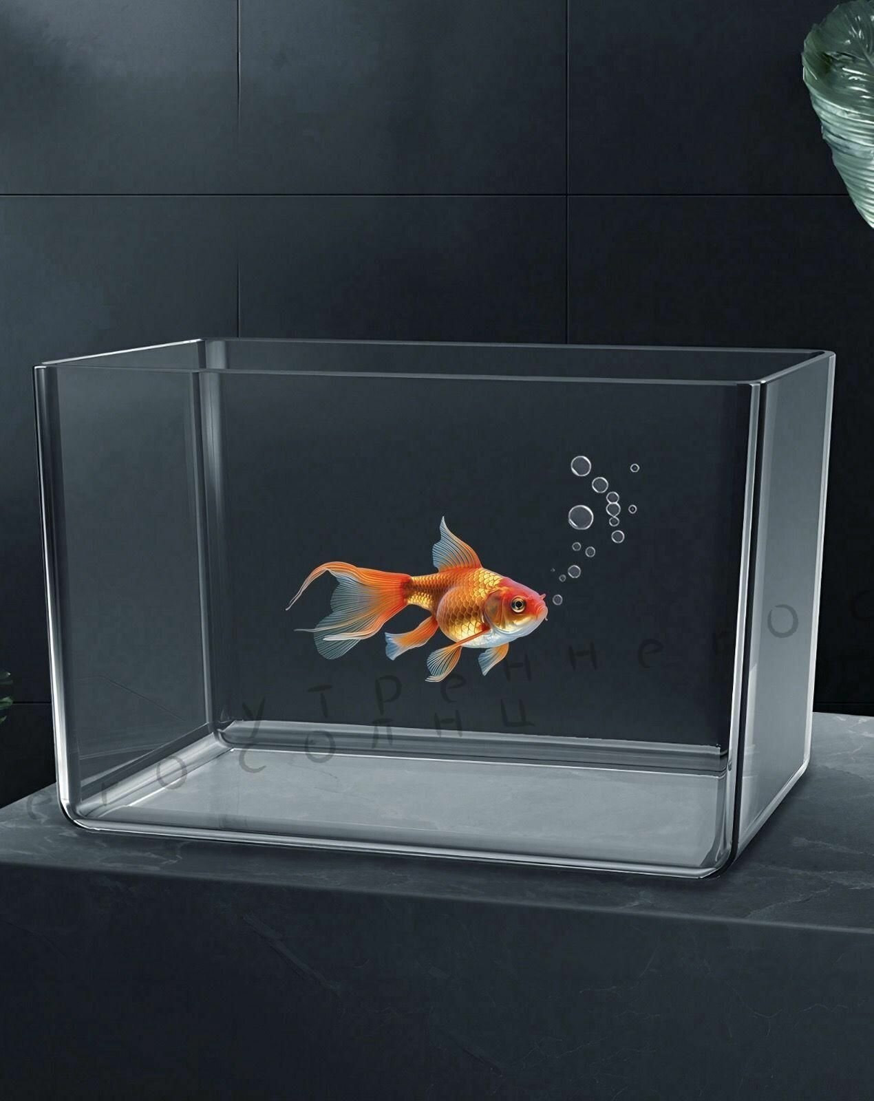 Акриловый аквариум, цельный квадратный