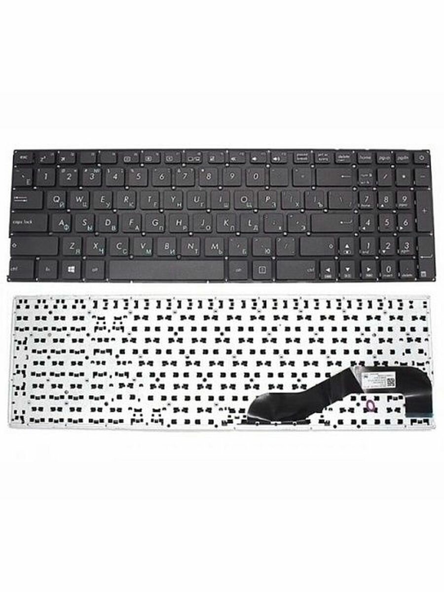 Клавиатура для ноутбука Asus X540, R540, черная, без рамки