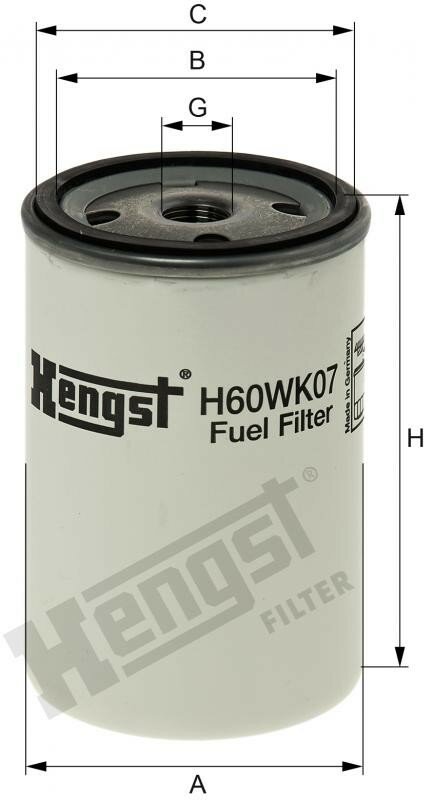 H60WK07 Фильтр топливный (Груз/Комм) (KC24)
