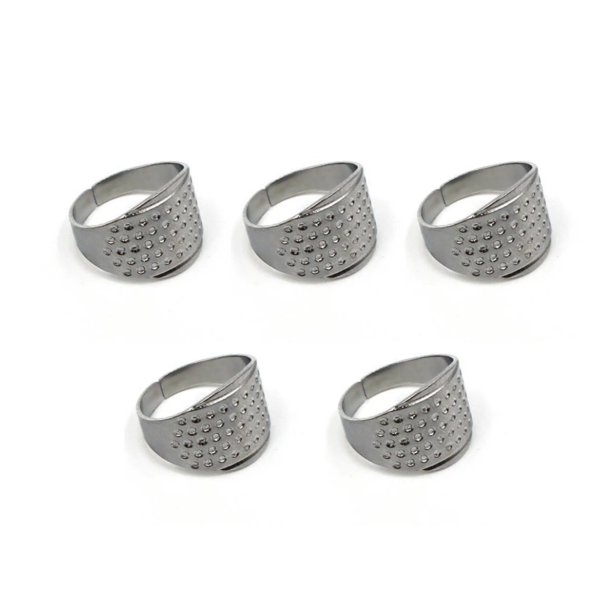 Наперстки для шитья Silver, 5 шт.