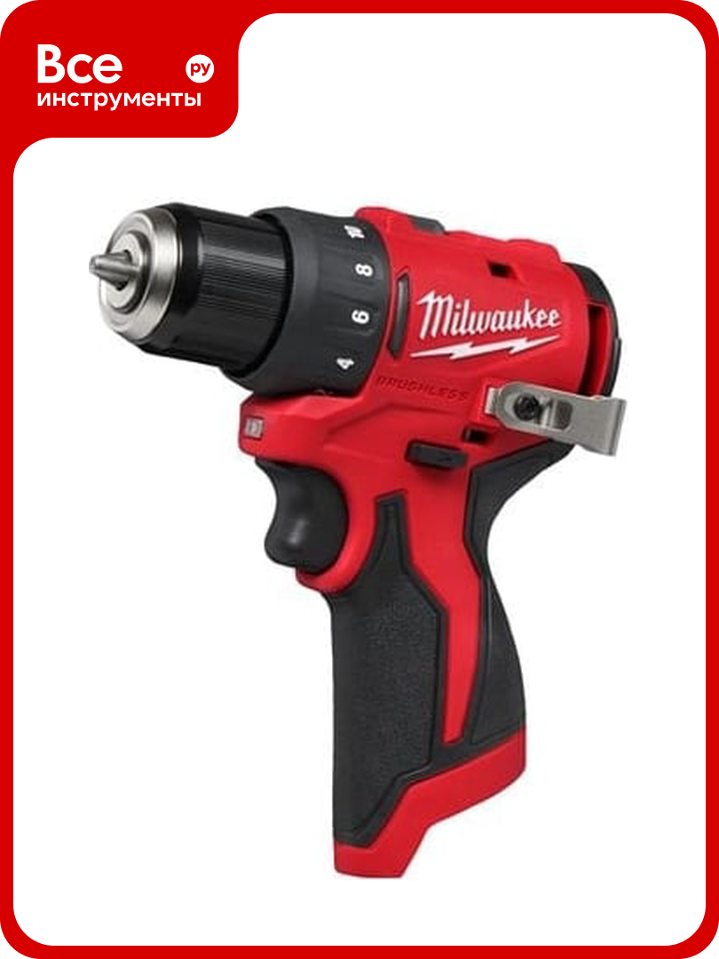 Аккумуляторная дрель-шуруповерт Milwaukee M12 BLDDRC-0 4933499683