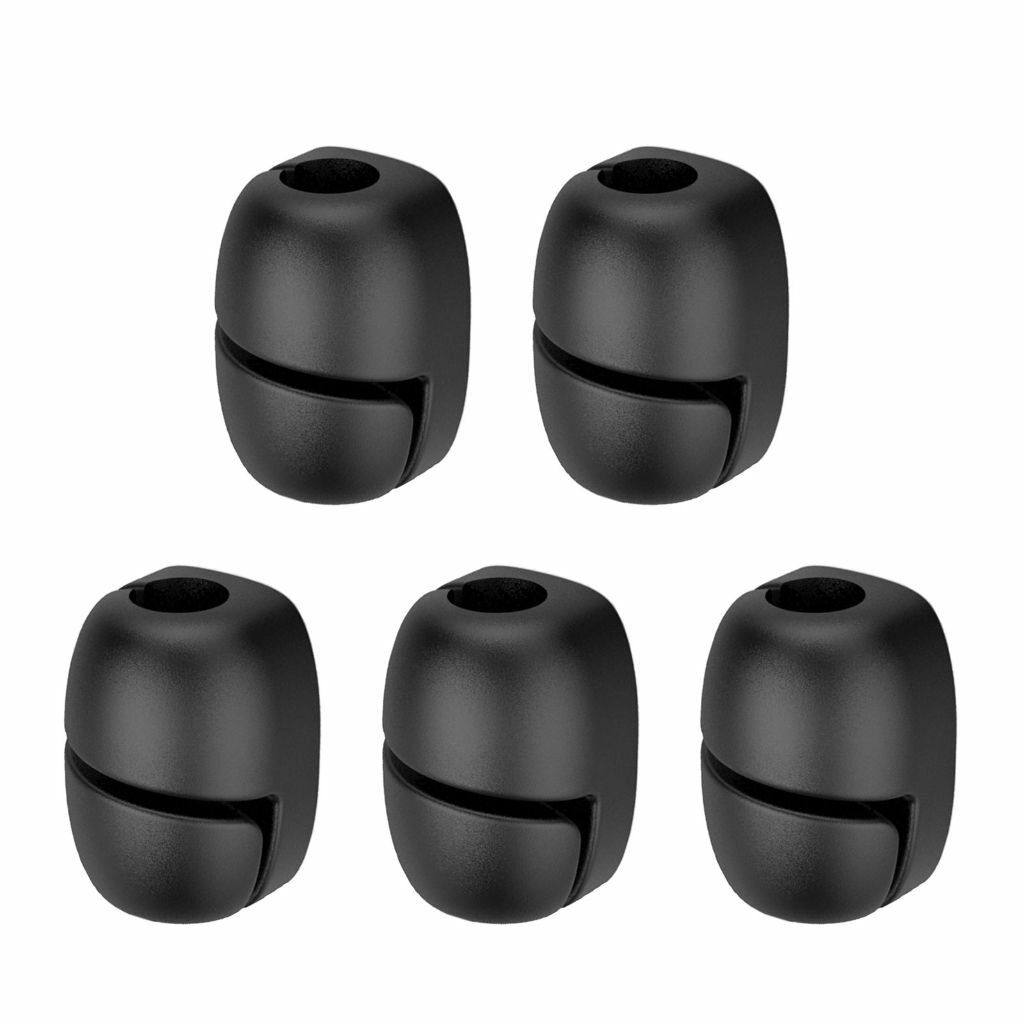 5 шт. Клипса для фиксации проводов на столе, Черный - CC02