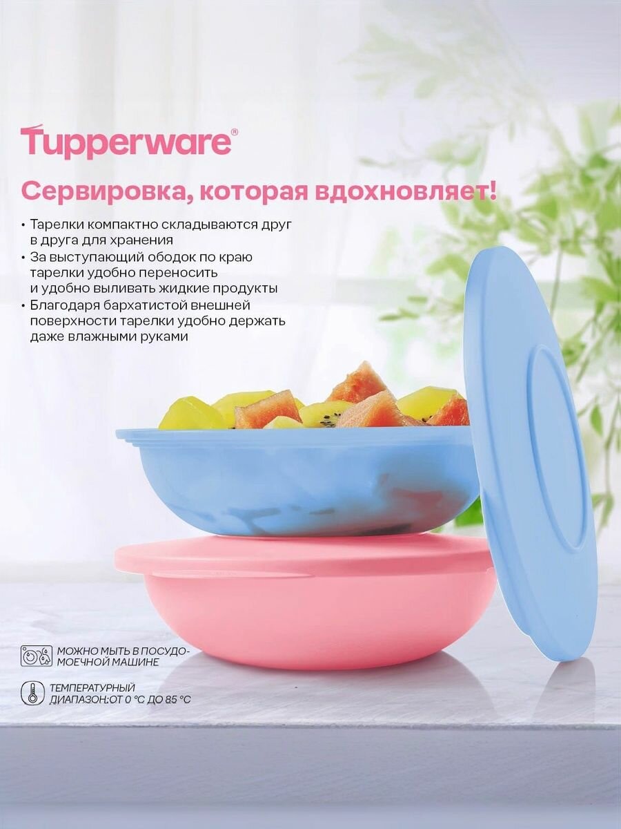 Тарелка "Очарование" (400 мл), 2 шт. Tupperware