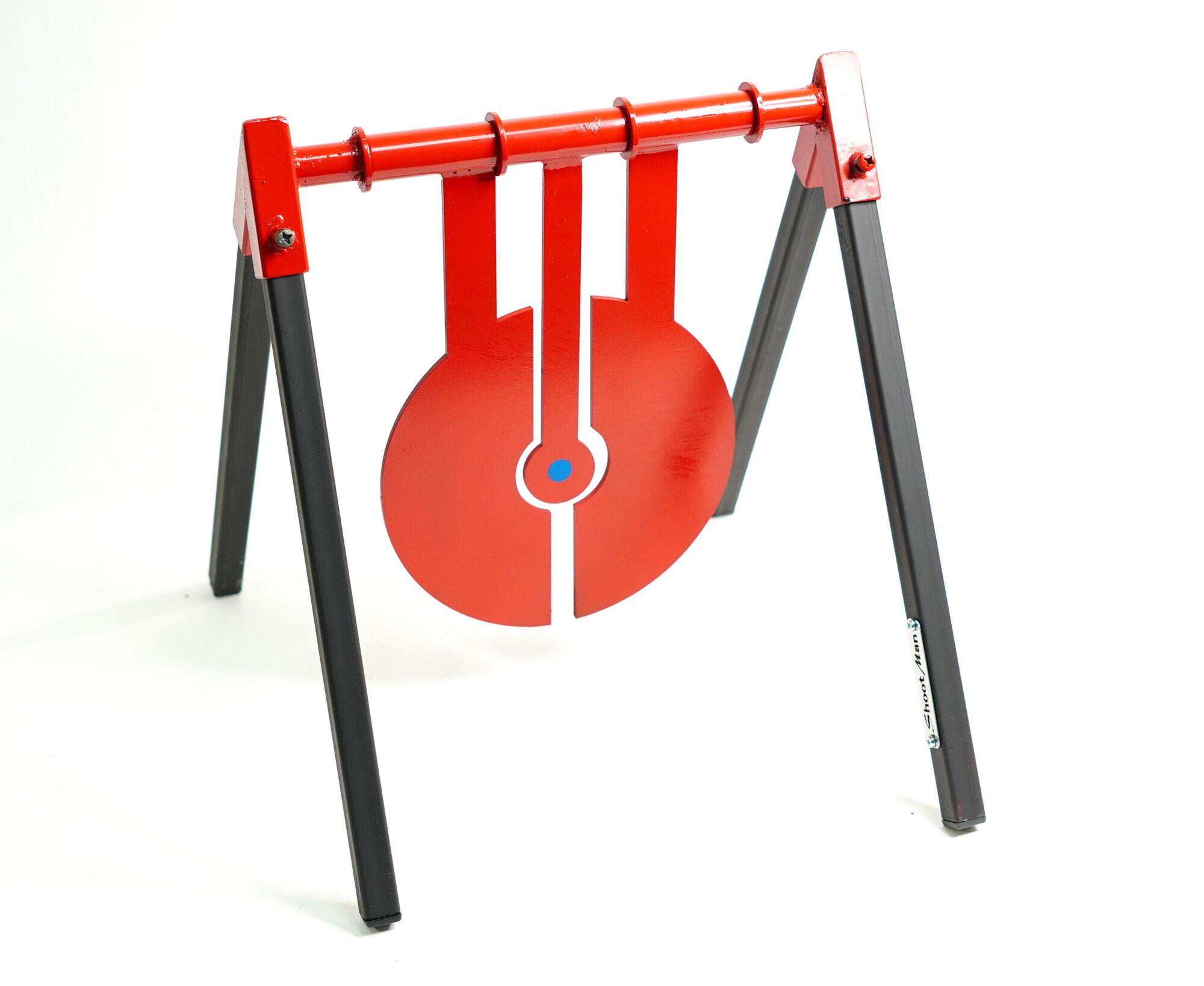 Мишень Shoot Man, секторная, стальная, толщина 5 мм, черный/красный