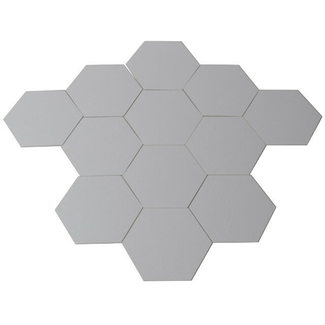 OFELIS Зеркальное панно Соты, набор 12 шт, размер 126х110 мм, декоративное оформление