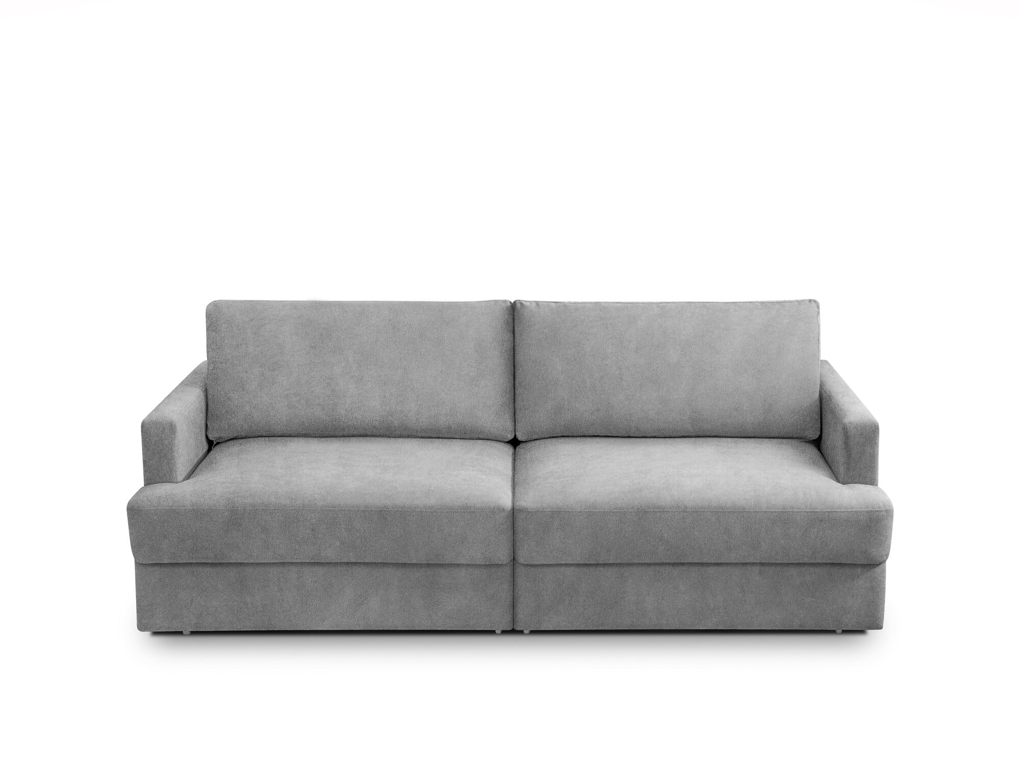 Диван-кровать "Росмебель Эмеральд", еврокнижка, модульный, с ящиком, размер 2,20х1х0,90, светло-серый