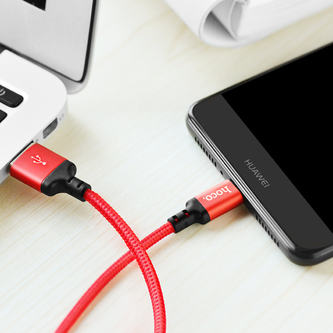 USB Кабель Type-C, HOCO, X14, красный — фото 1