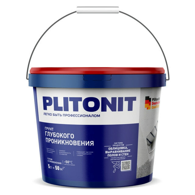 Грунт PLITONIT Грунт Глубокого проникновения 5л, арт. Н010916