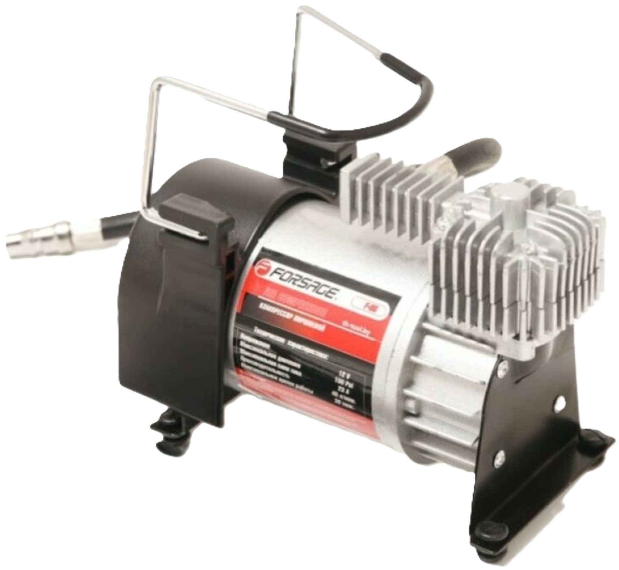 Автокомпрессор 12В 23А 7атм 45л/мин 0-10,3кг/см2 0-10,3бар 0-1030кПа 0-150PSI Компрессор поршневой одноцилиндровый воздушный/Накачка подкачка шин Авто Мото Техники/Надувных конструкций изделий