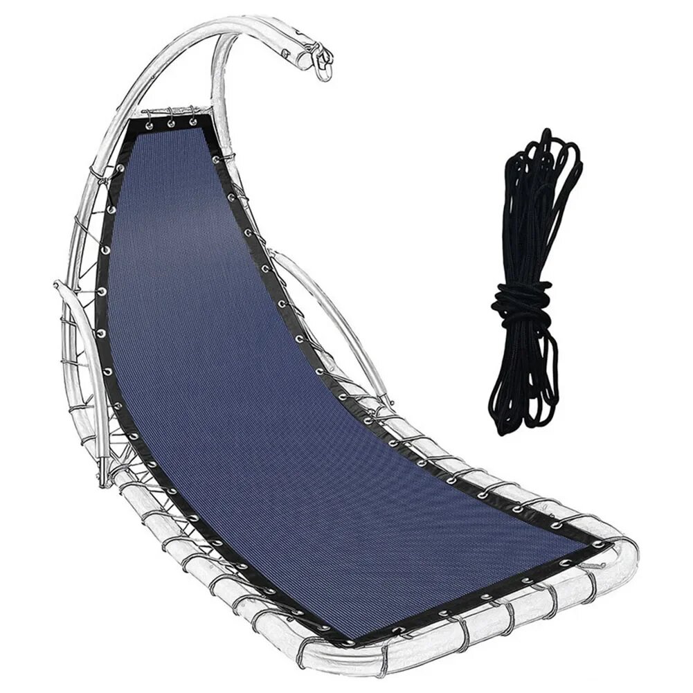 Сменная ткань для сиденья для текстиля, подвесное кресло-качалка 64x197x23 см, садовая мебель-качалка, кресло-качалка, замена, Темно-синий