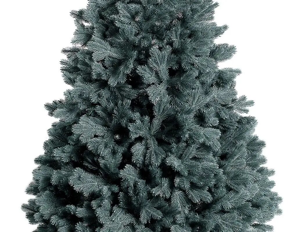 Искусственная голубая елка Бордо Люкс 210 см, литая 100%, GREEN TREES