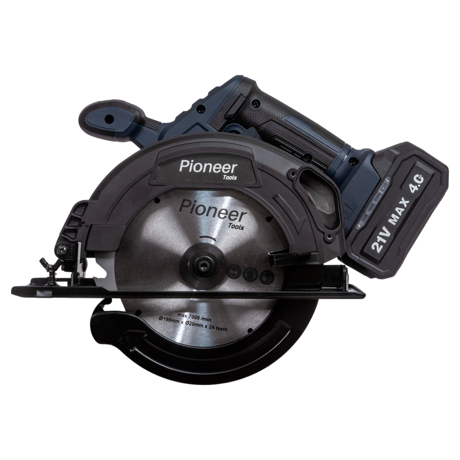 Пила электрическая дисковая PIONEER BCIS-E20V40BL-190-01 (1 акк, 4 А*ч), ЗУ