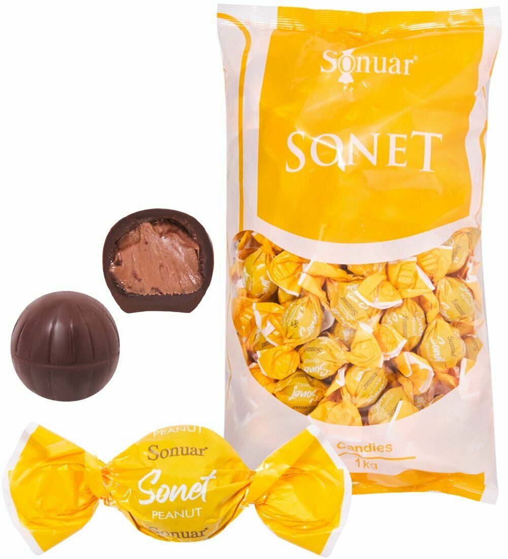 Шоколадные конфеты 'Сонет' арахис 1,0кг (Sonuar)