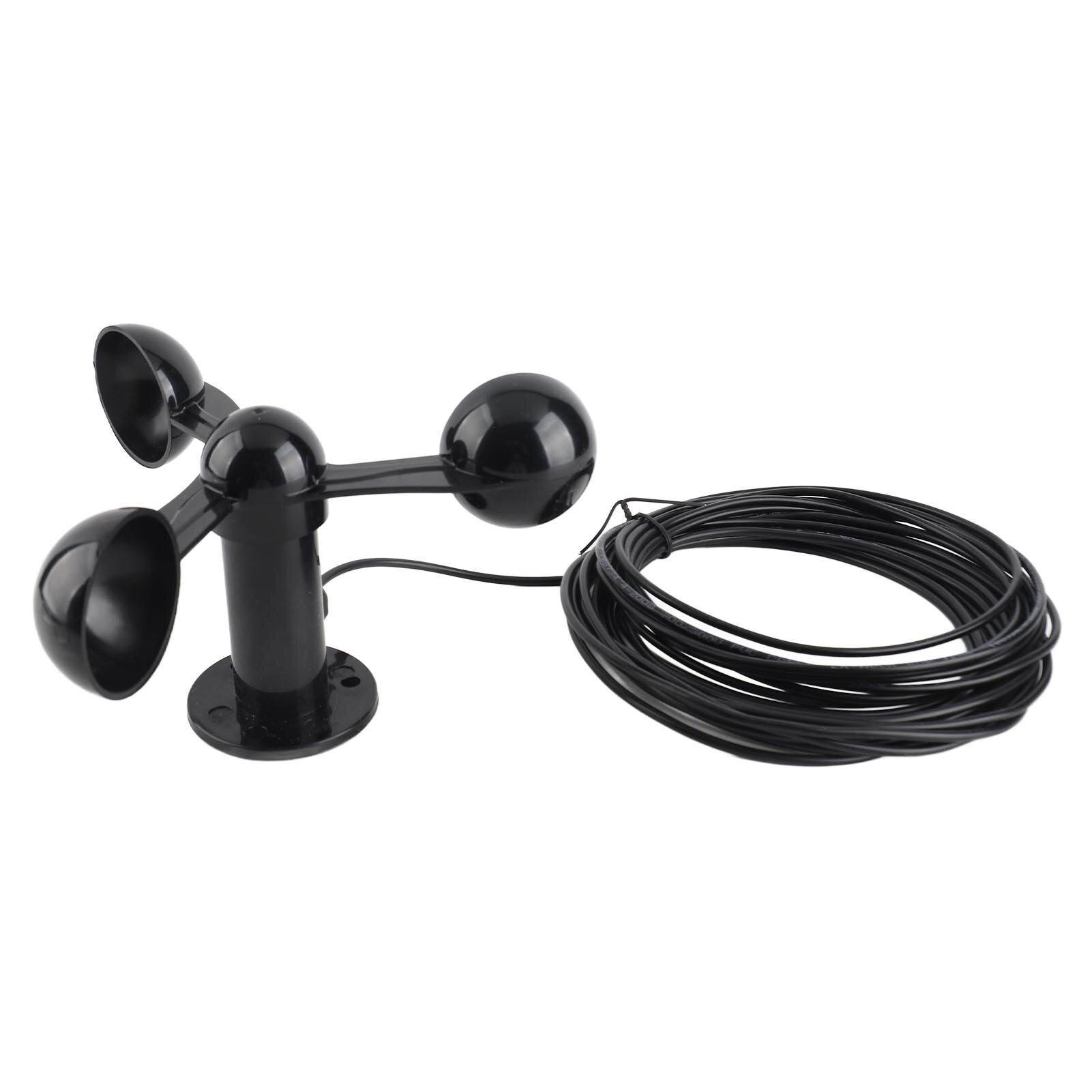 Анемметр Датчик ветра Скорость ветра с 8 -метровым водостойким кабелем 4 -см монтаж