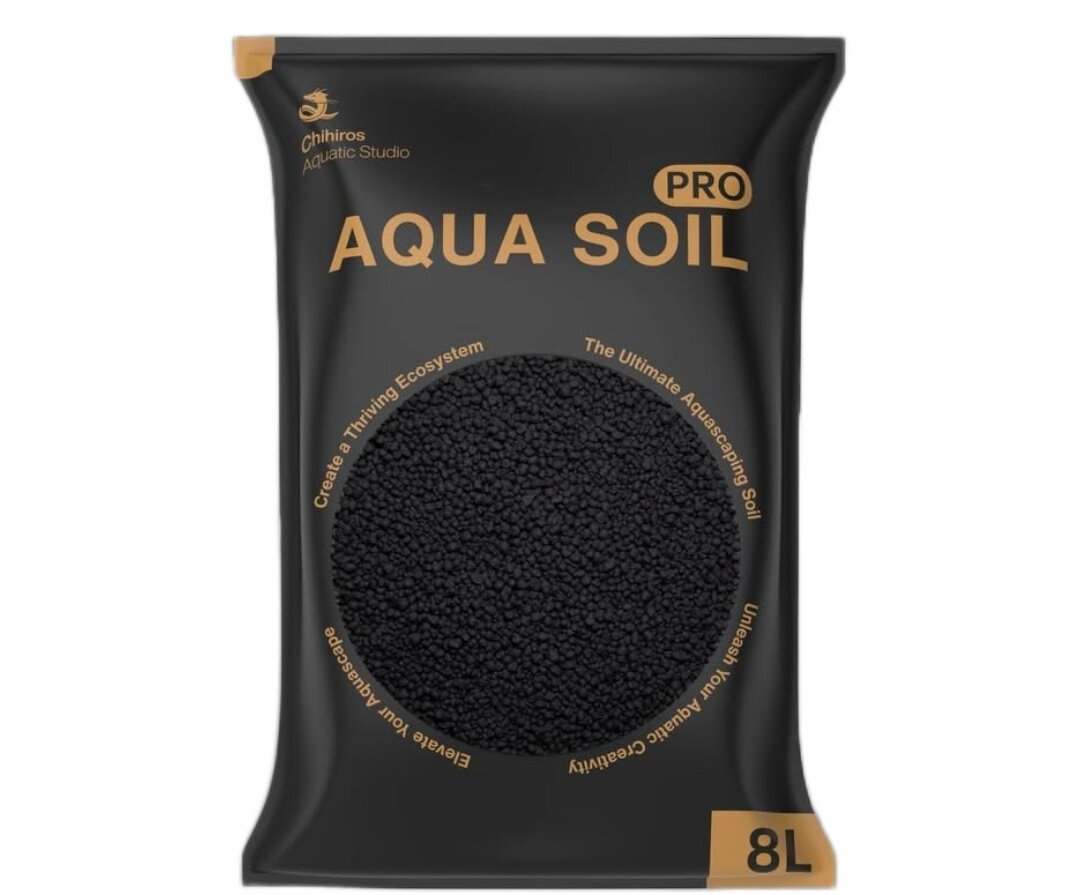 Chihiros Aqua Soil Pro – питательный аквасойл для растительного аквариума, 8 л.