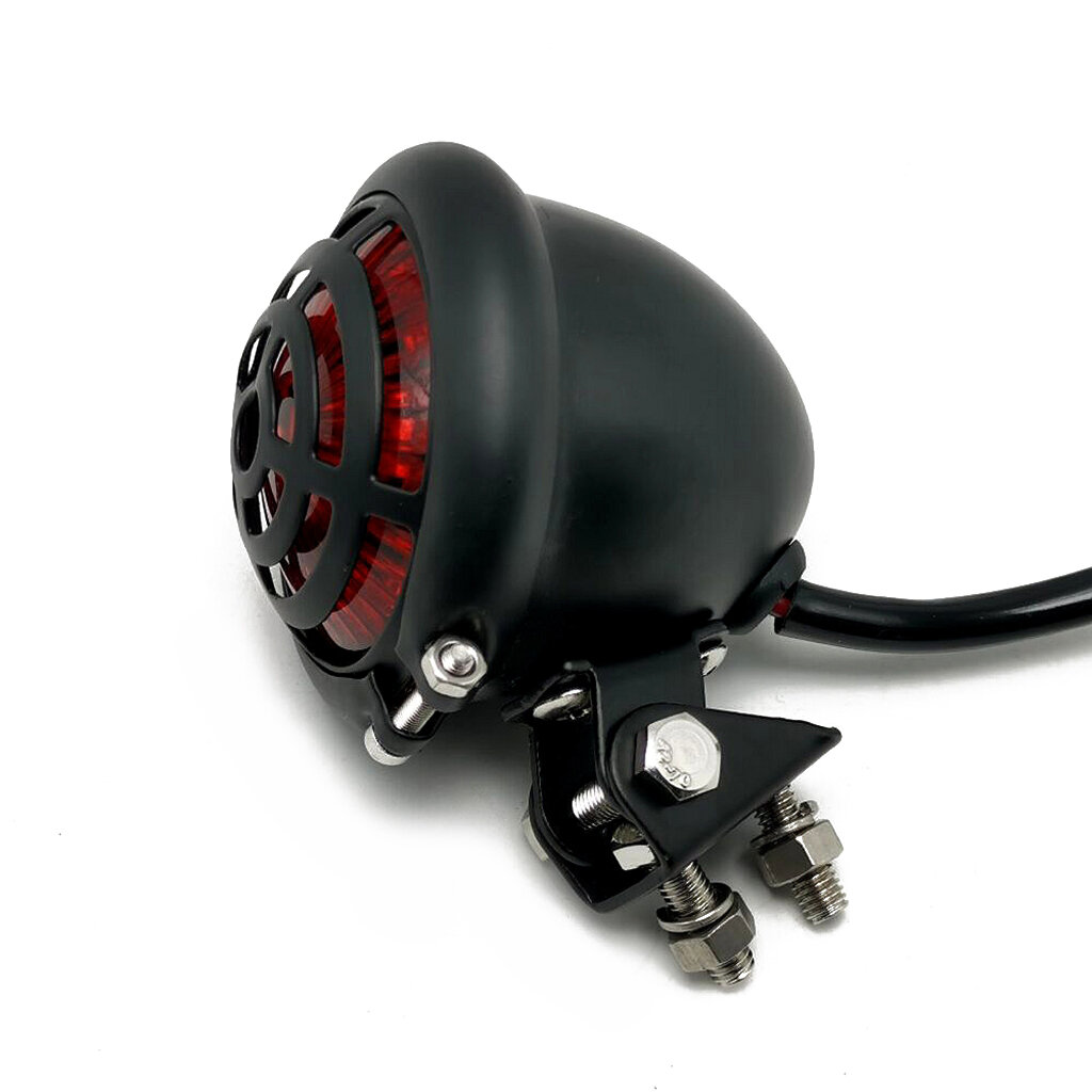 Контрольная лампа сигнала поворота мотоцикла Ретро Круглый сплав LED Задний фонарь 12V