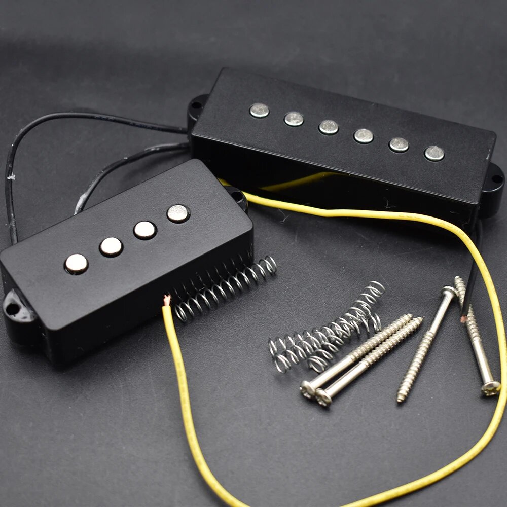 IFUNPLAY 5-струнный звукосниматель для бас-гитары черный