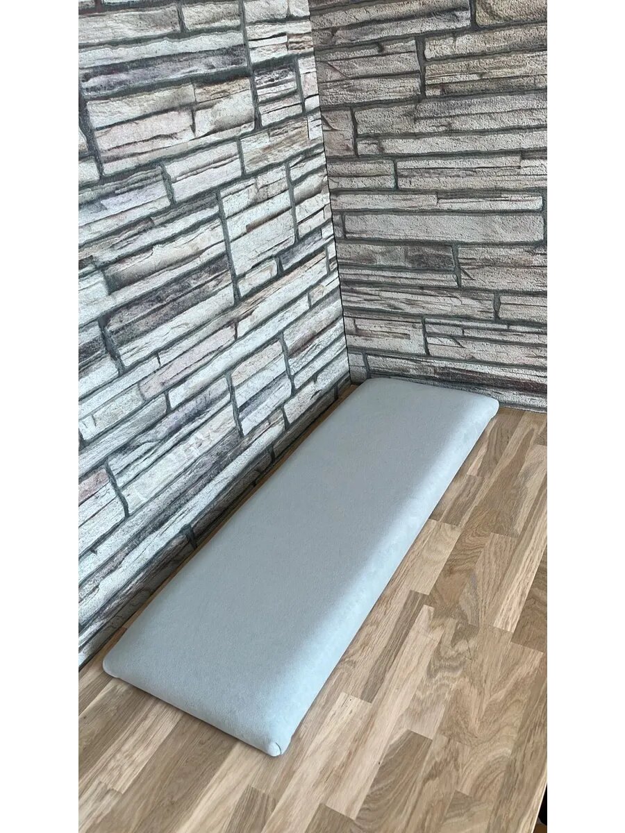 Сидушка на банкетку, обувницу, Студия кованой мебели Нива, размер 70х28 см, цвет голубой лед