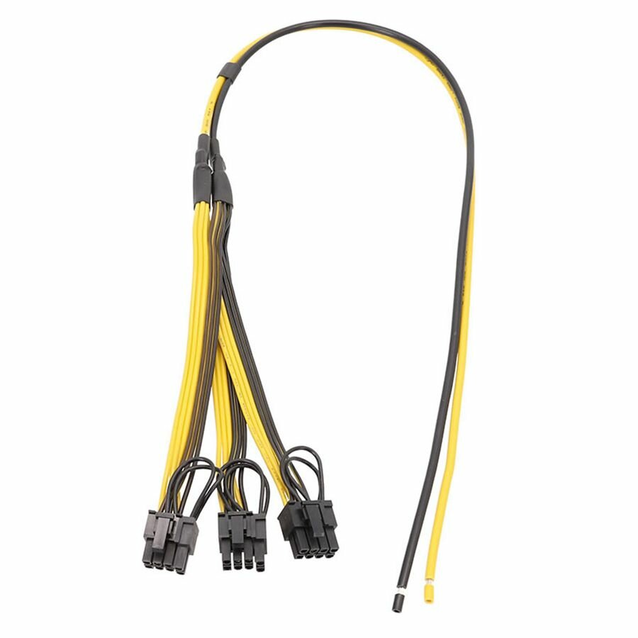 5шт Для Подключения Кабелей Питания Miner Minging 6Pin + 2Pin от 1 до 3 Кабелей-Переходников