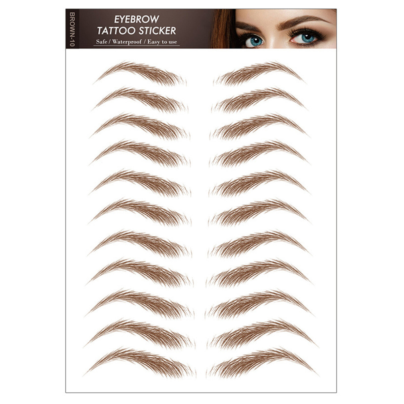 Наклейки для бровей 6D Татуировки бровей Водонепроницаемые Наклейки для бровей Вида волосы для укладки и формирования бровей Различные стили для женщин и девушек, Материал: бумага, Модели: Black-01, Black-02, Black-03, Black-04, Black-05, Black-06,