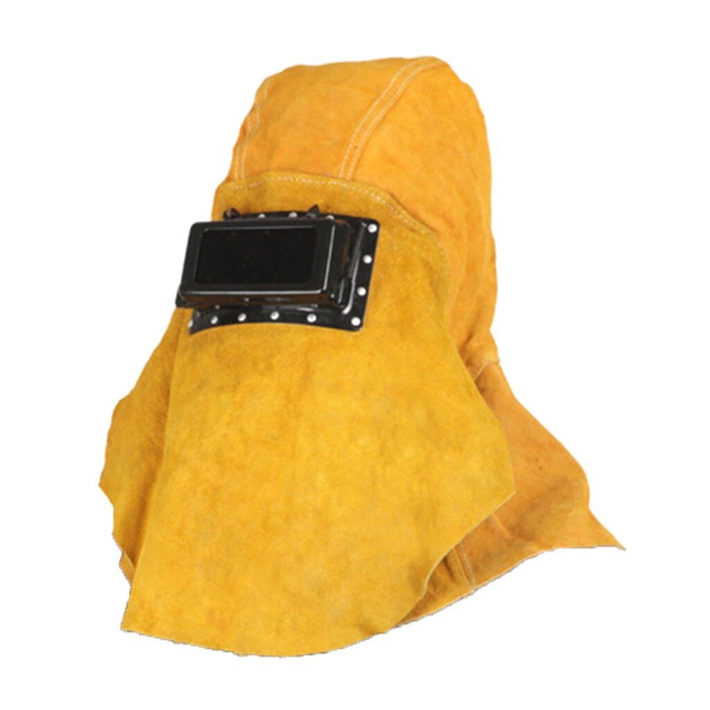 Кожаный Капюшон Сварщика, Сварочный шлем, Легкий Защитный чехол Для Лица С Настраиваемыми Пряжками Для Сварки Tig и Stick