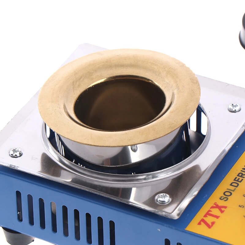 100-550 ° C Паяльная кастрюля Паяльная отпайка Ванна Пластина из нержавеющей стали горячая, Blue