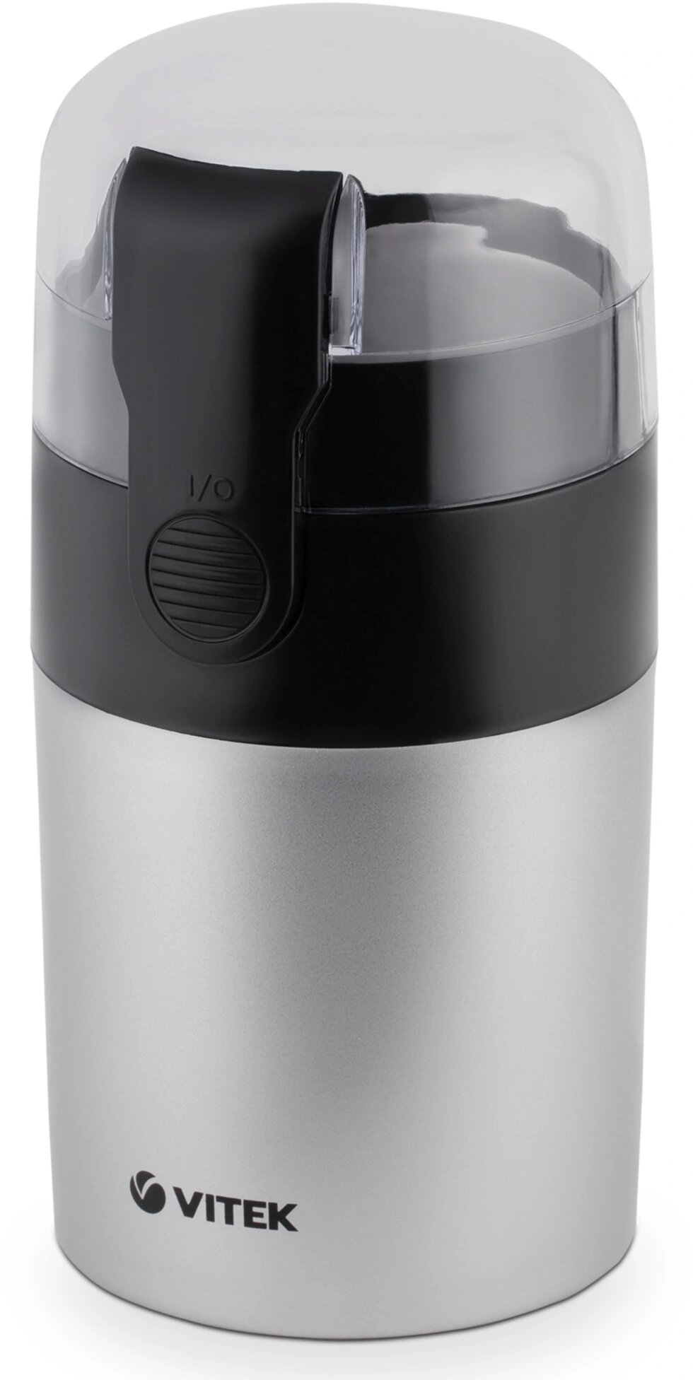 Кофемолка Vitek VT-1540 SR 120Вт сист. помол: ротац. нож вместим:40гр серебристая