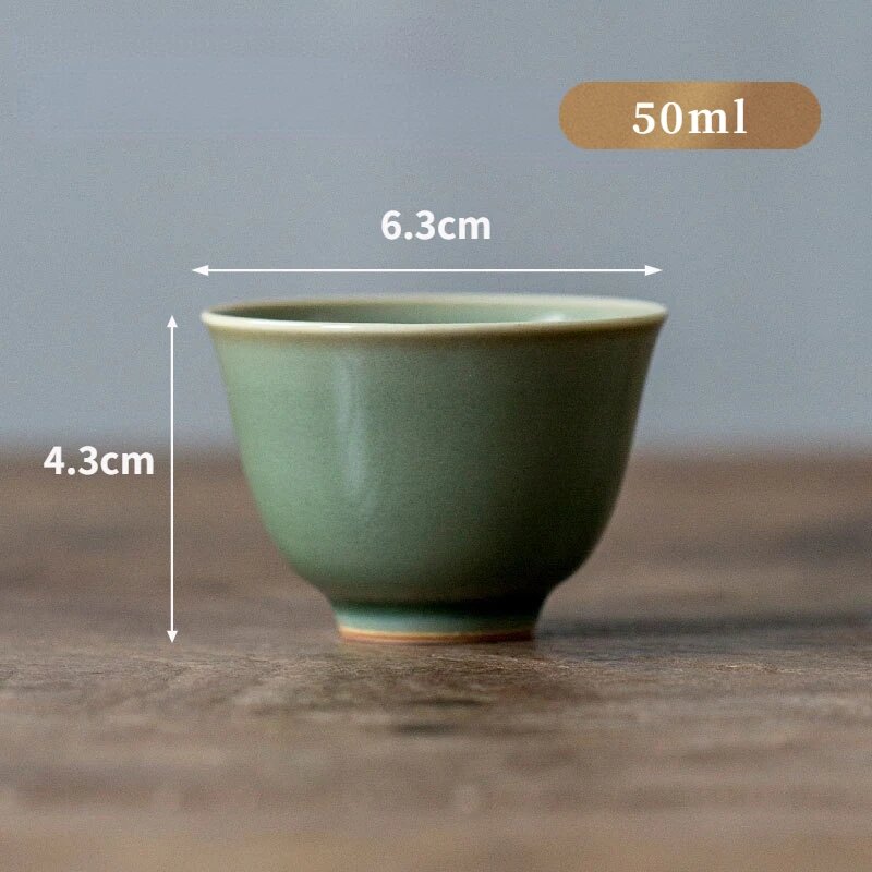 Керамические чайные чашки PGY 50 мл, набор из 2 штук