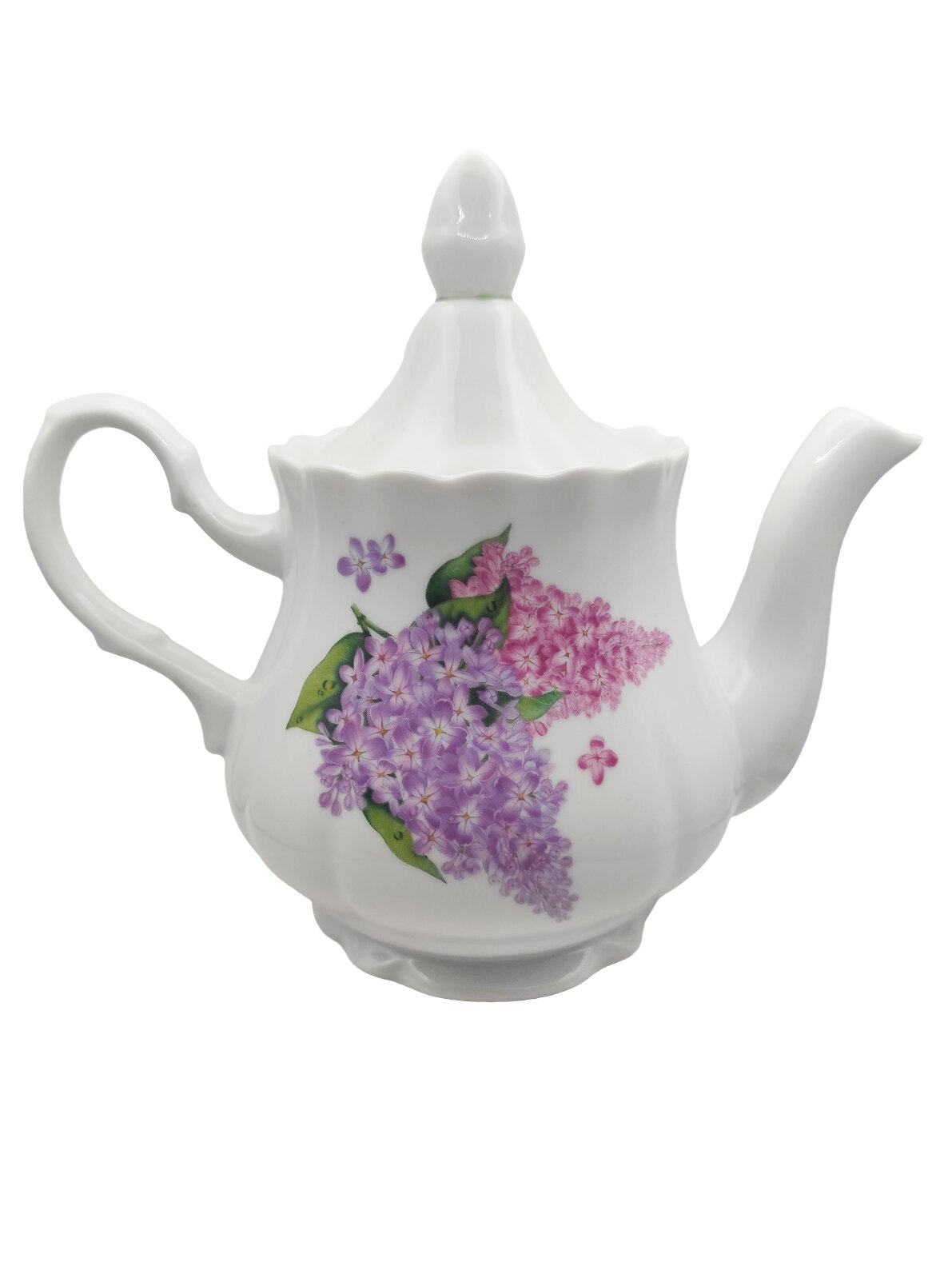 Чайник заварочный фарфоровый 800 мл Добруш "Сирень" ф. Романс