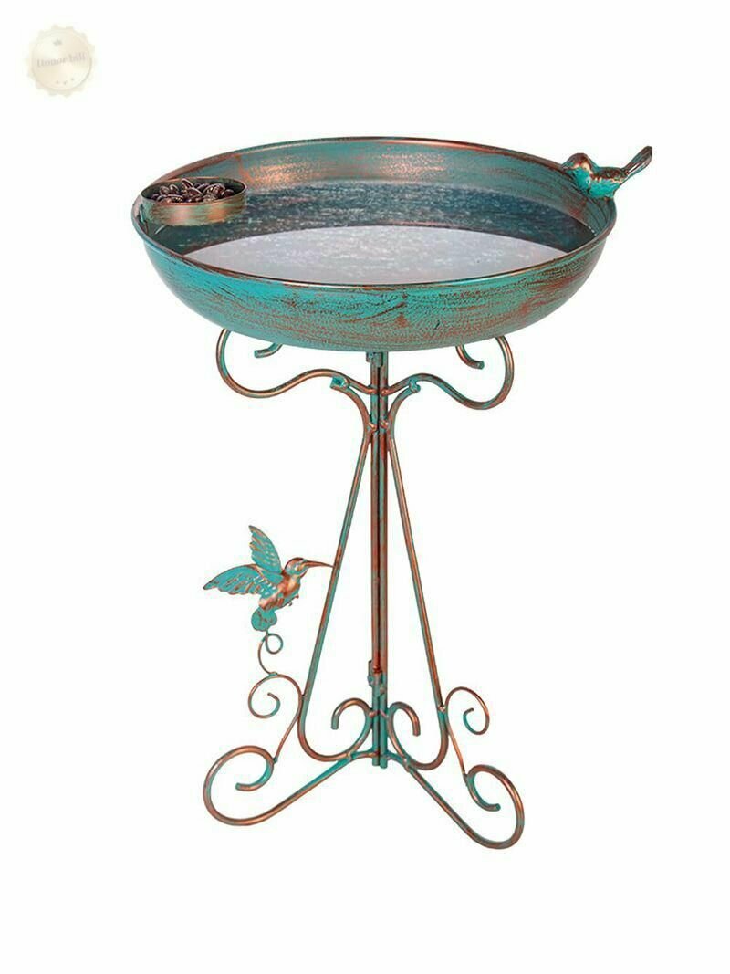 Чаша для фонтана "Садовый", отдельно стоящая конструкция, железная, зеленая