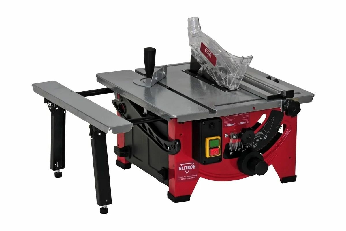 Распиловочный станок Элитек СР 1221, асинхронный, рабочий стол из стали, 17,5 кг